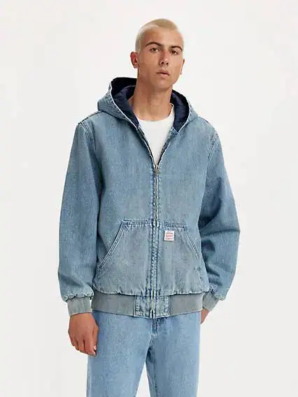 Levi'S Potrero Denim Hoodie Jacket - Medium Indigo Stonewash